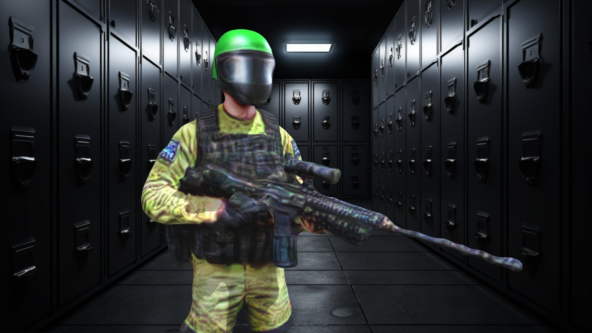 AI Generated 3D - Operator Tactical Helmet - Download Free 3D model by ...