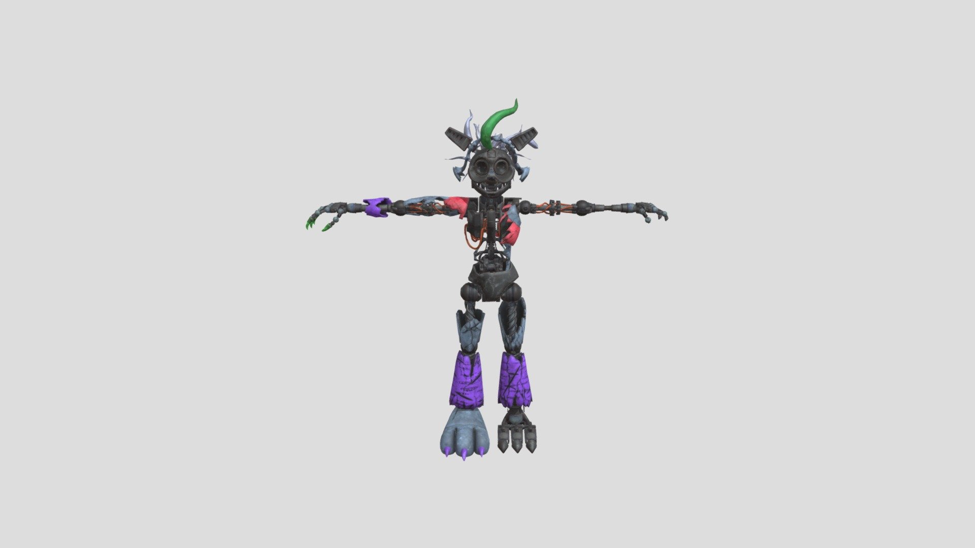 Five Nights At Freddy's SB Ruined - Ruined Roxy - 3D model by ...
