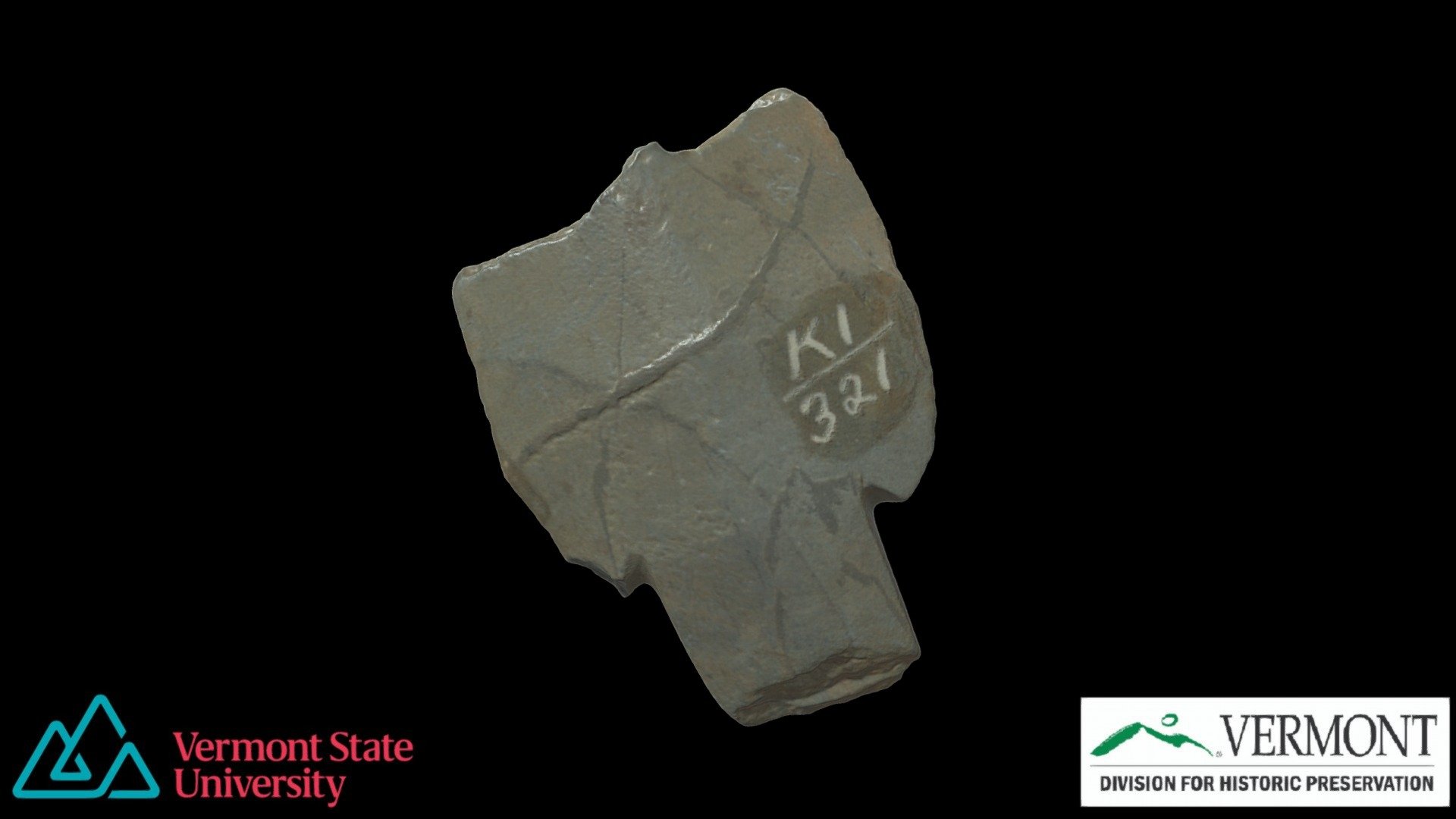 Ground Slate Point from the KI Site (KI 321) - Download Free 3D model ...