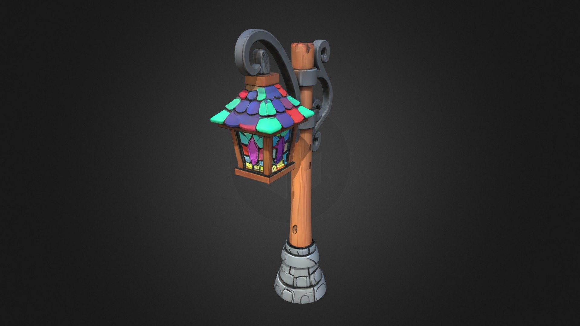 Street Lamp Post - 3D model by Korvana Studio (@korvanastudio) [a70d32c ...