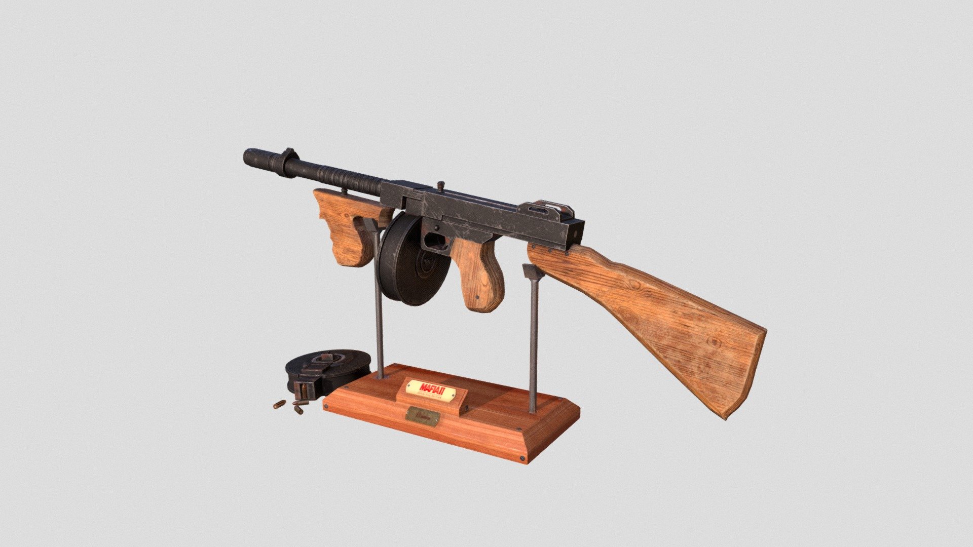 Thompson m1928 (mafia 2) - 3D model by Neugelgarth (@Neug) [a70ef3e ...