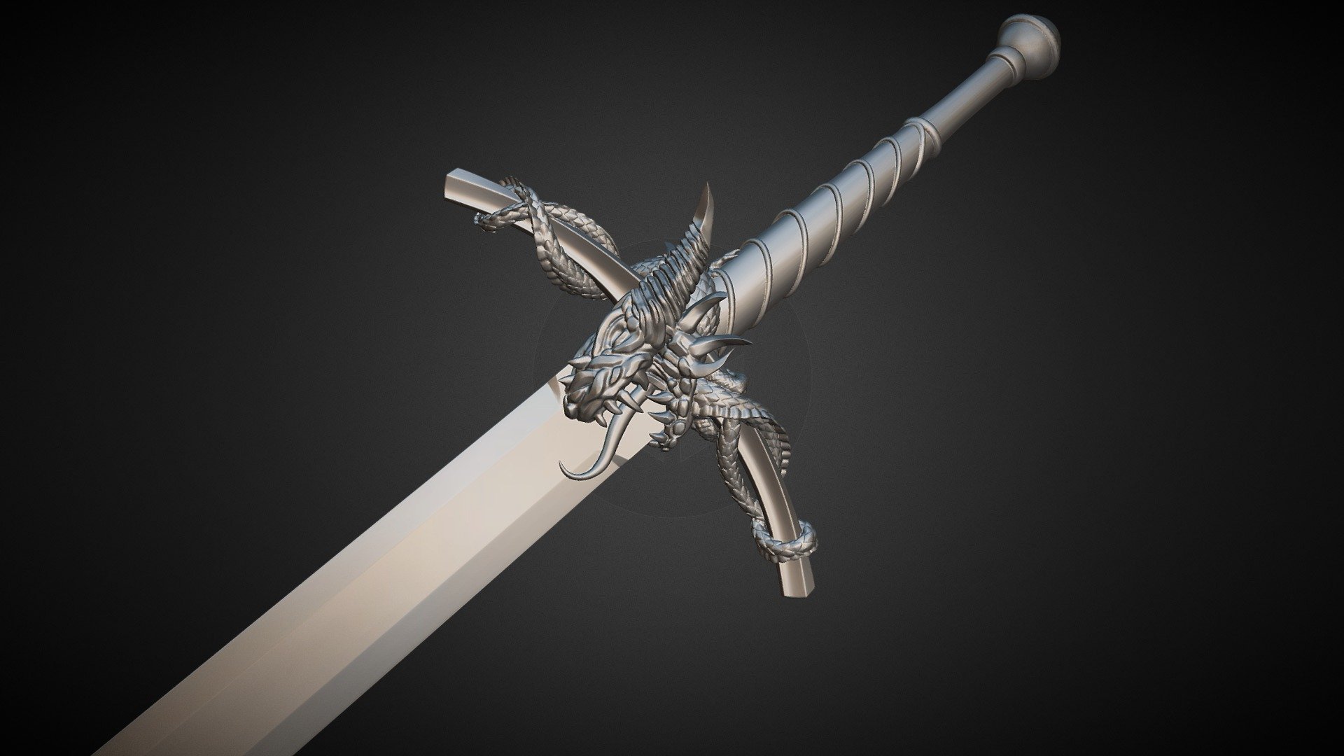 Dragon Sword Preview - 3D model by Dmitry (@shevchuk) [a70efc9] - Sketchfab