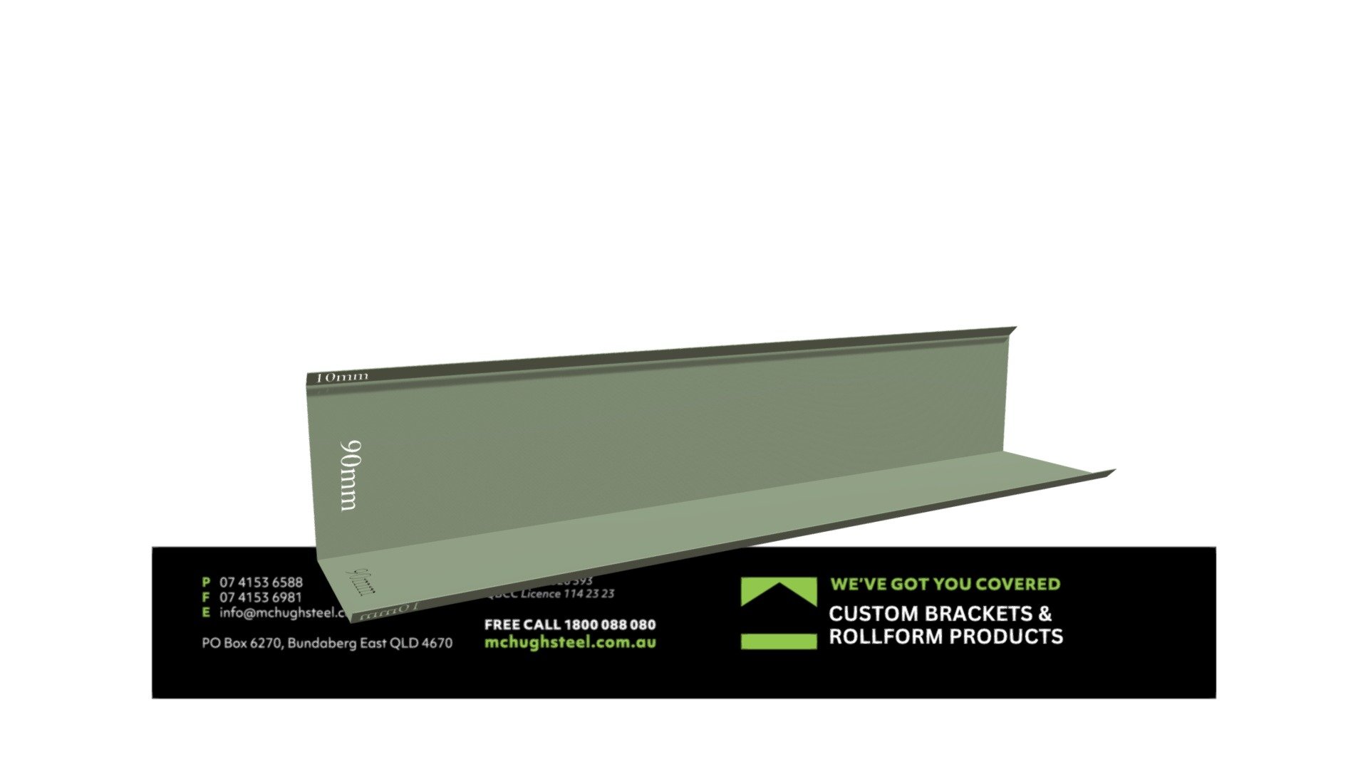 FLMS02PE M-Deck Corner Flashing Pale Eucalypt - 3D model by mchughsteel ...