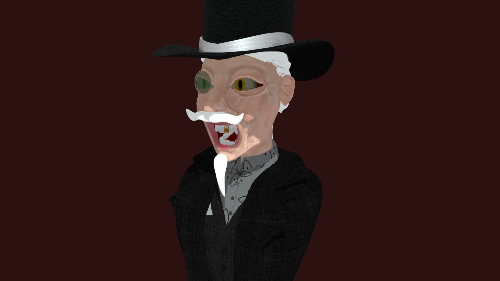 Monopolyman after paying too much blue street - Download Free 3D model ...