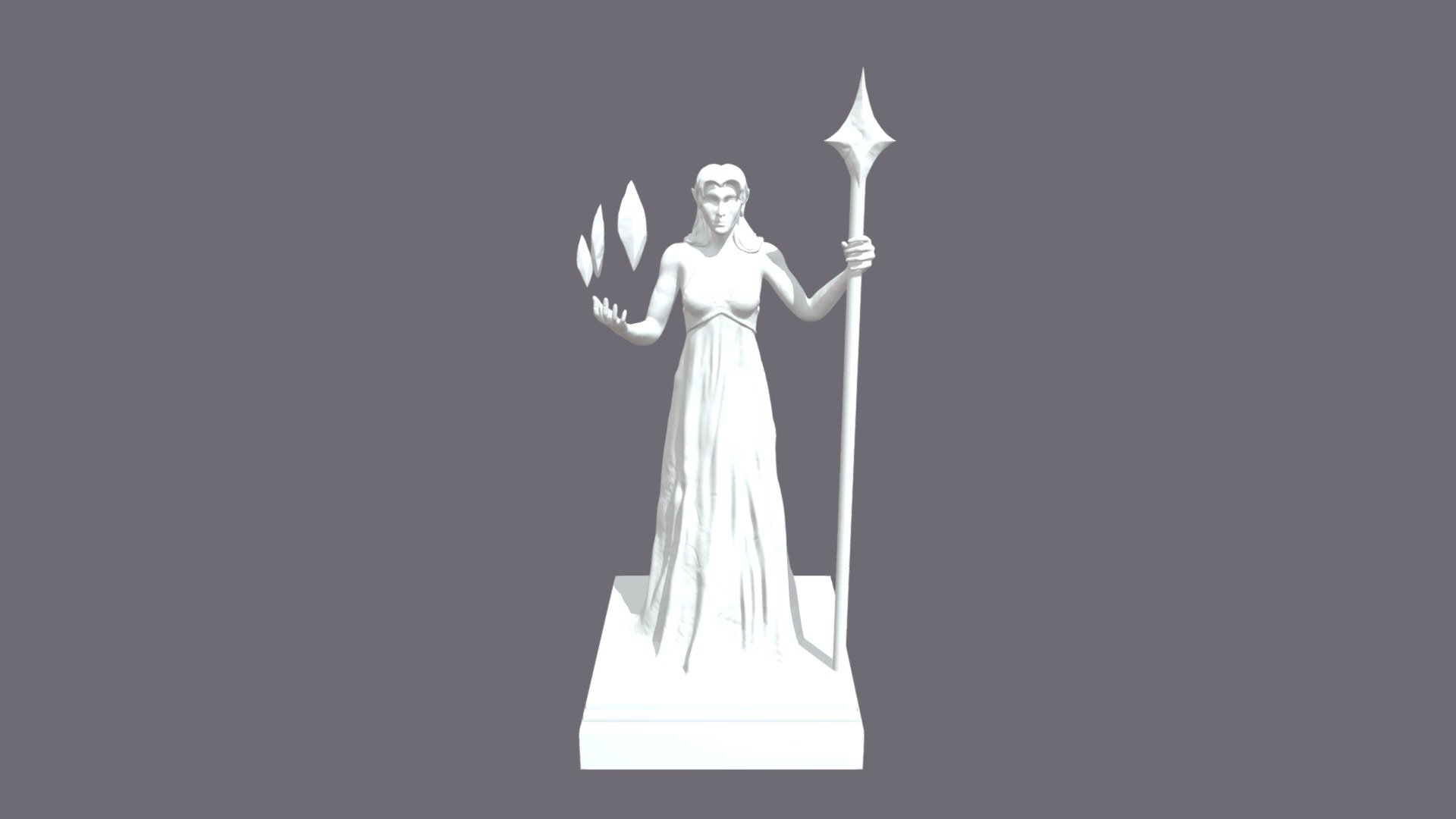 Elf Statue - 3D model by m.beirouti [a713d98] - Sketchfab