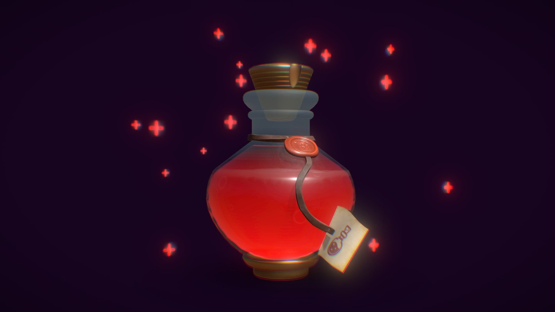 Health potion - Download Free 3D model by Aartee [a716256] - Sketchfab