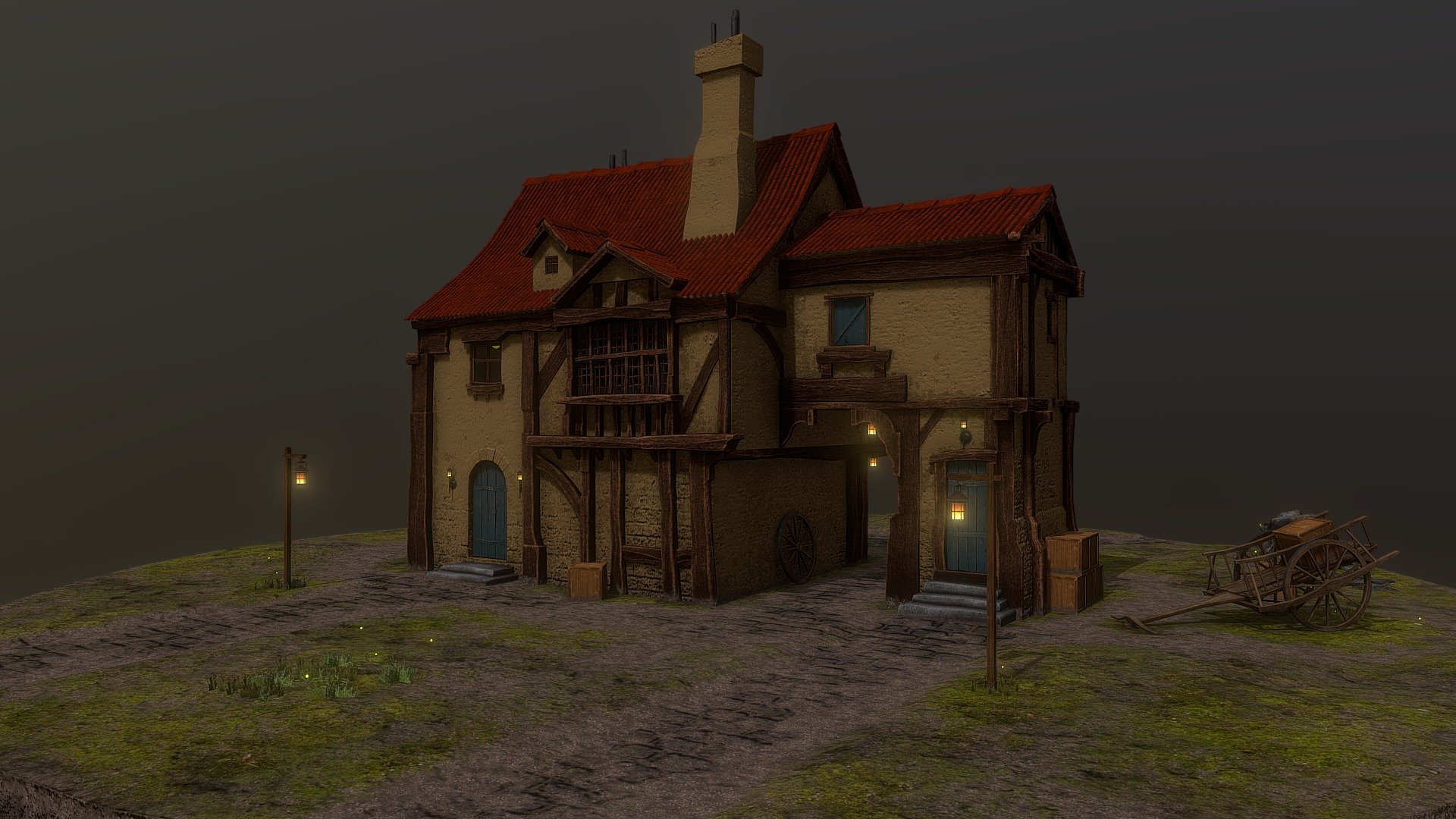 Fantasy House - 3D model by Thirumoorthi [a718e87] - Sketchfab