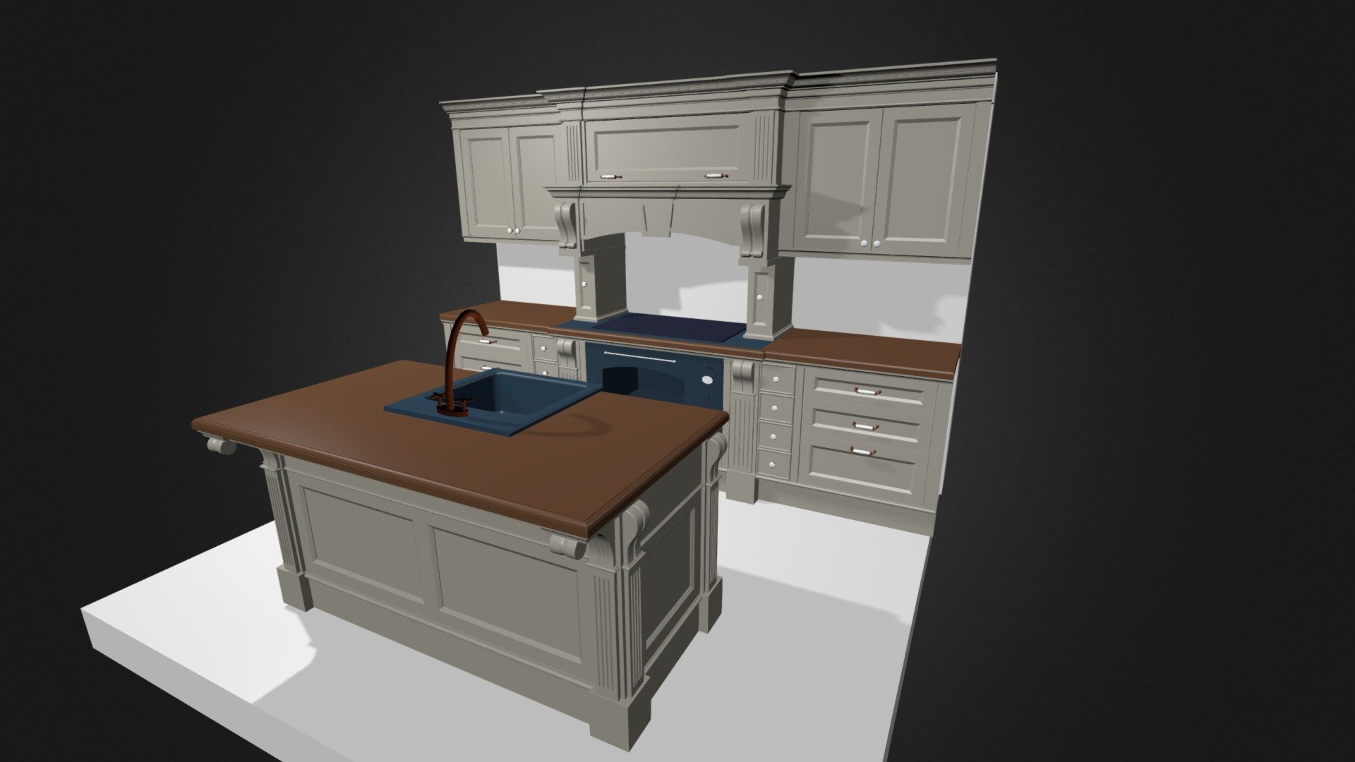 Kitchen - 3D model by Sakalius [a71Ow0l] - Sketchfab