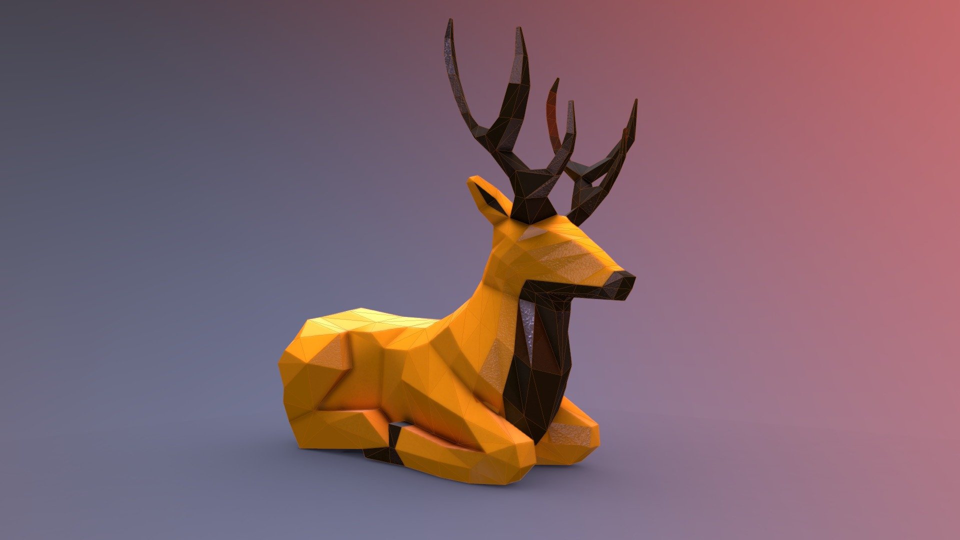 Low Poly lazy deer - Download Free 3D model by fasih.lisan [a71c7c8 ...
