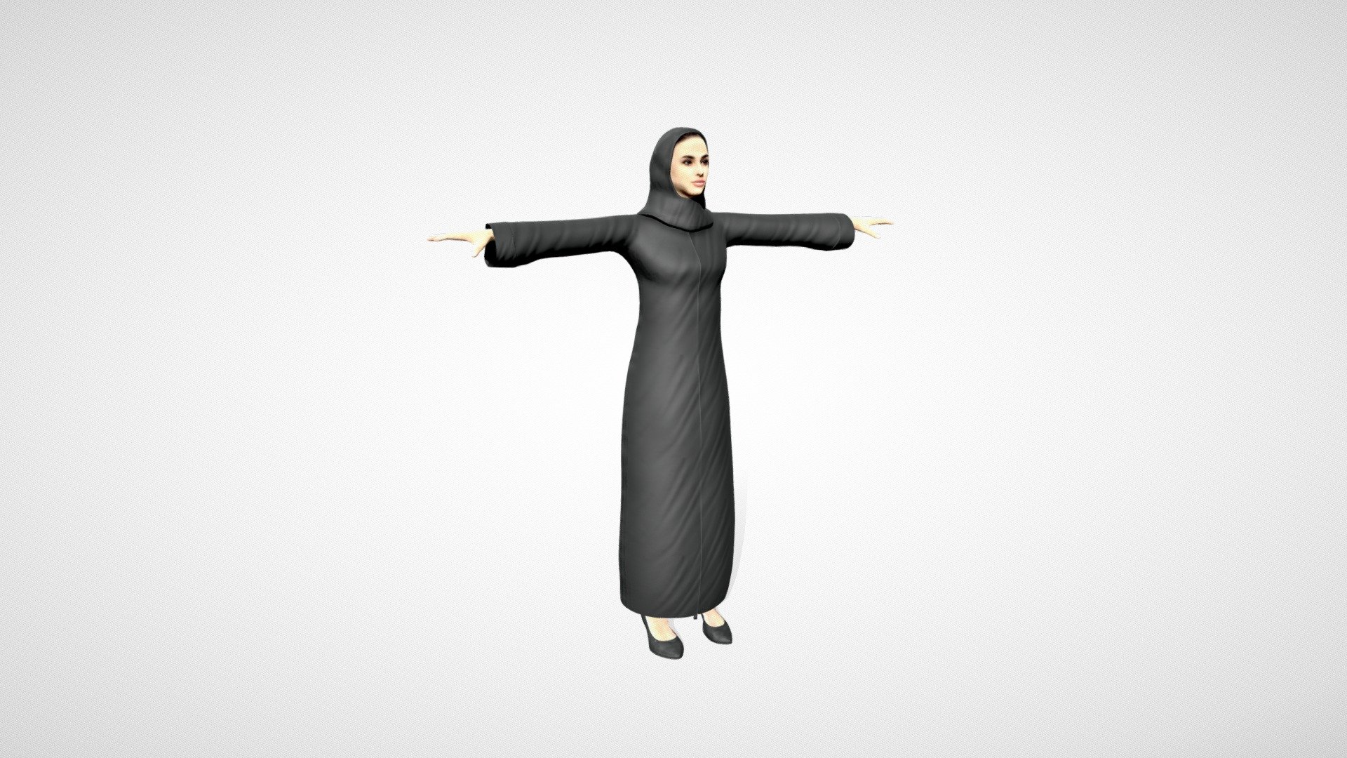 Emirati Woman - Rigged + Face Expressions - 3D model by XtremeZero ...