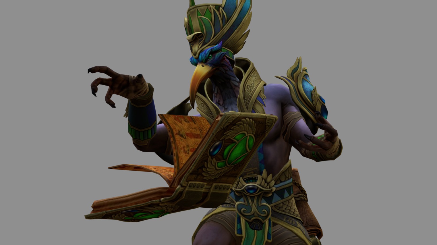 Thoth Base Rig Idle Animation 02 3d Model By Nvixen [a723c8d] Sketchfab