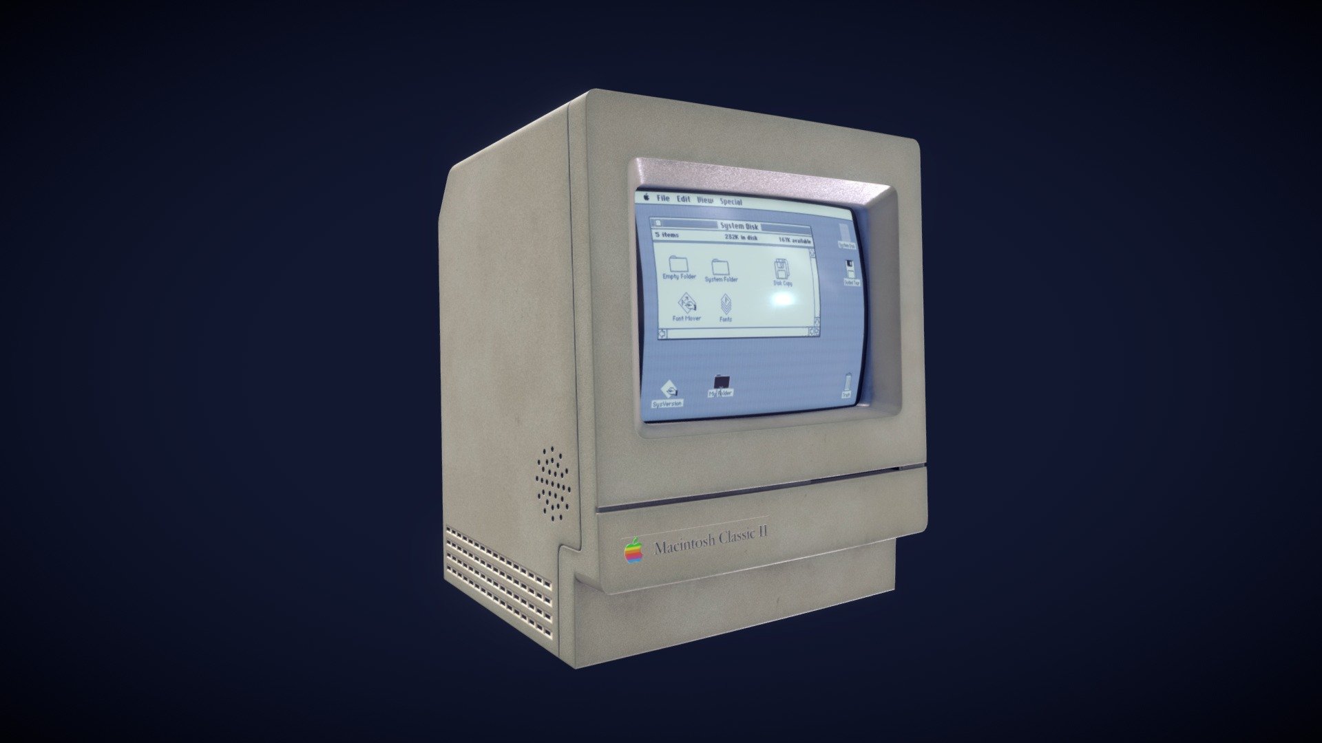 Apple Macintosh Classic II - 3D model by Yehlawd [a728a90] - Sketchfab