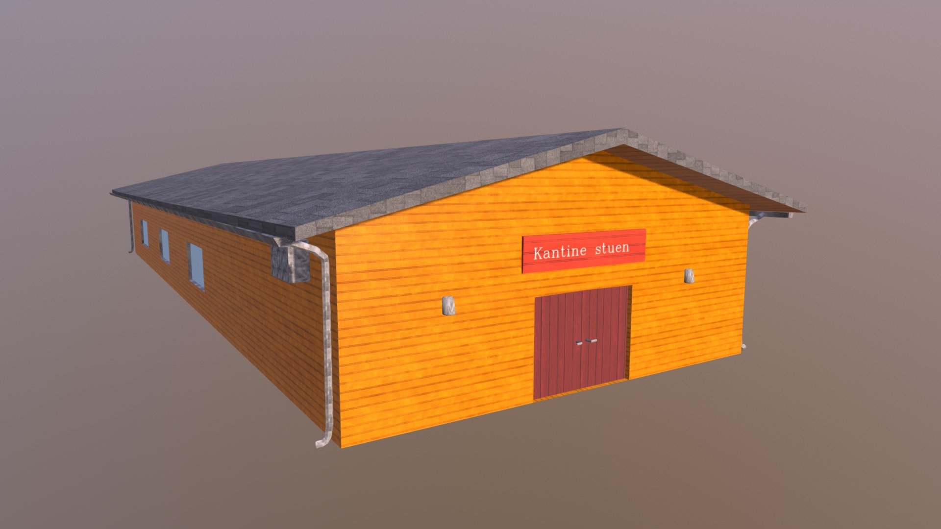 Low poly cafeteria building - 3D model by lazereye57 [a72b7fa] - Sketchfab