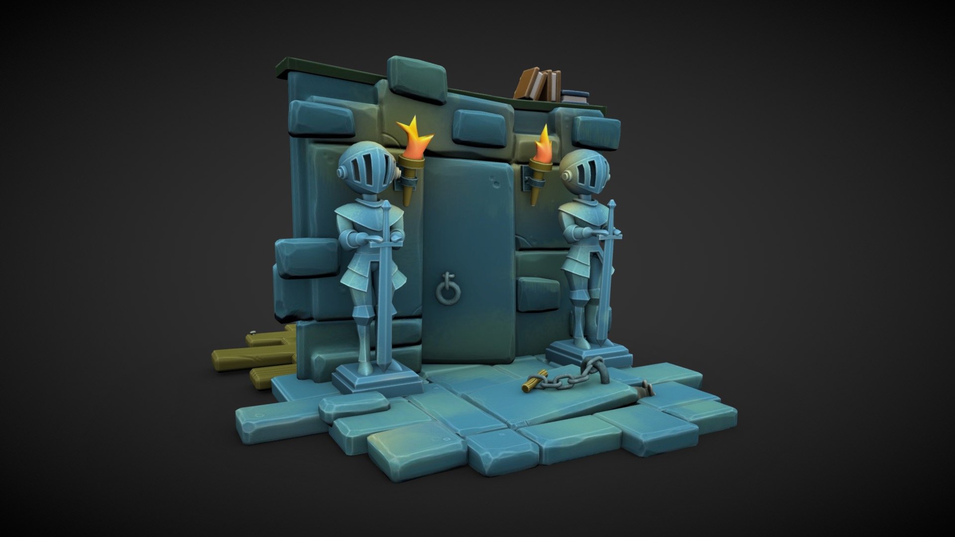 Secret library door - 3D model by nickknacks [a72bd76] - Sketchfab