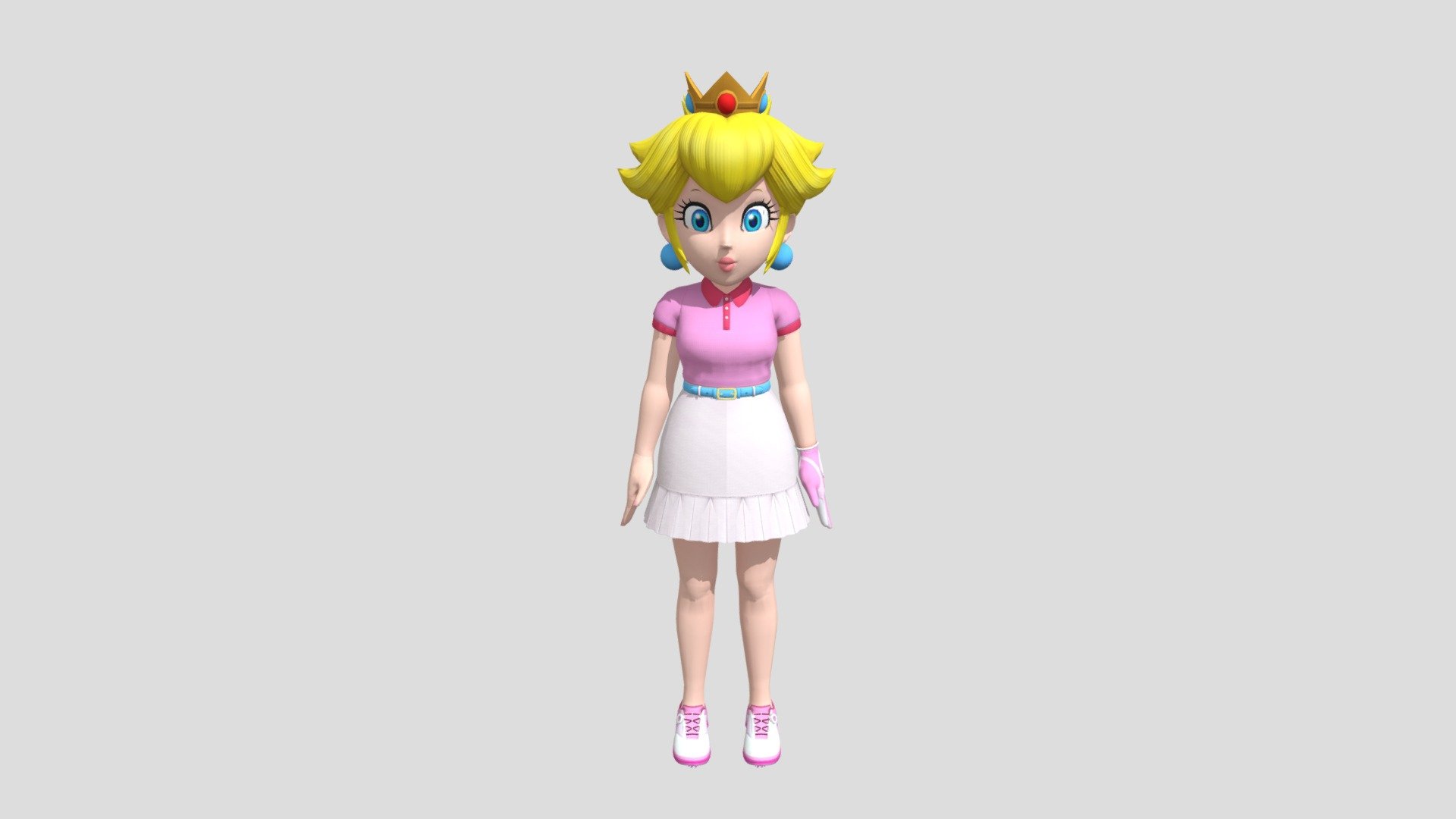 Pink girl from marry-o golf supa'h starz - Download Free 3D model by ...