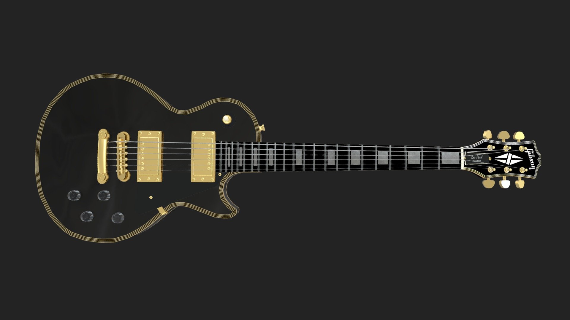 Gibson Les Paul Custom - 3D model by Daron (@DaronTan) [a72c9b8 ...