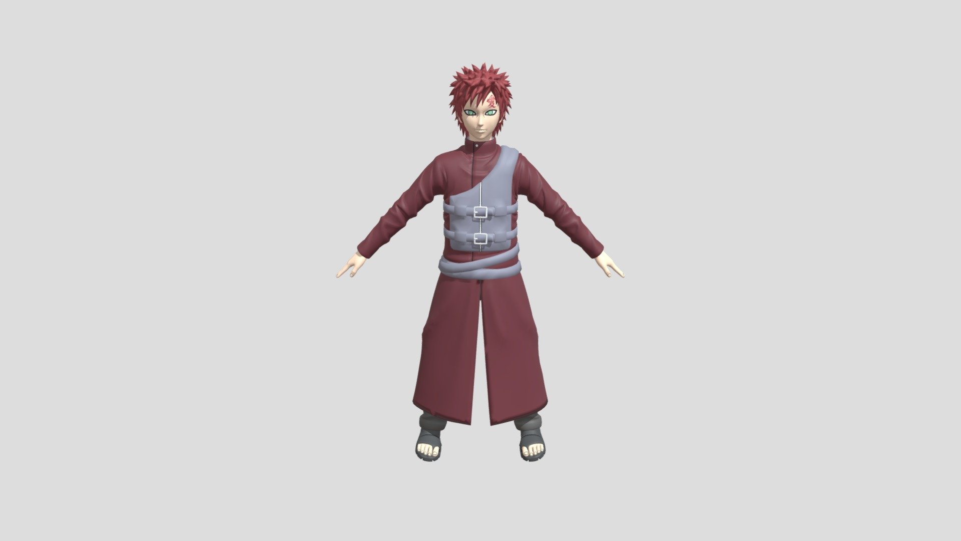 Gaara - 3D model by Tigerar1 (@allanromanreyes) [a72e57f] - Sketchfab