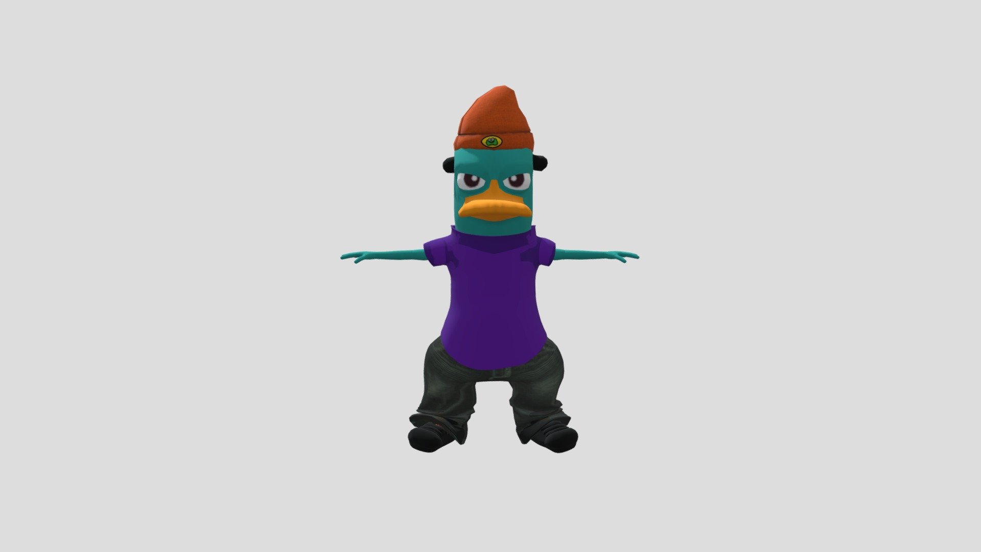 Perry As Parappa V2 - Download Free 3D model by mlg disney channel ...