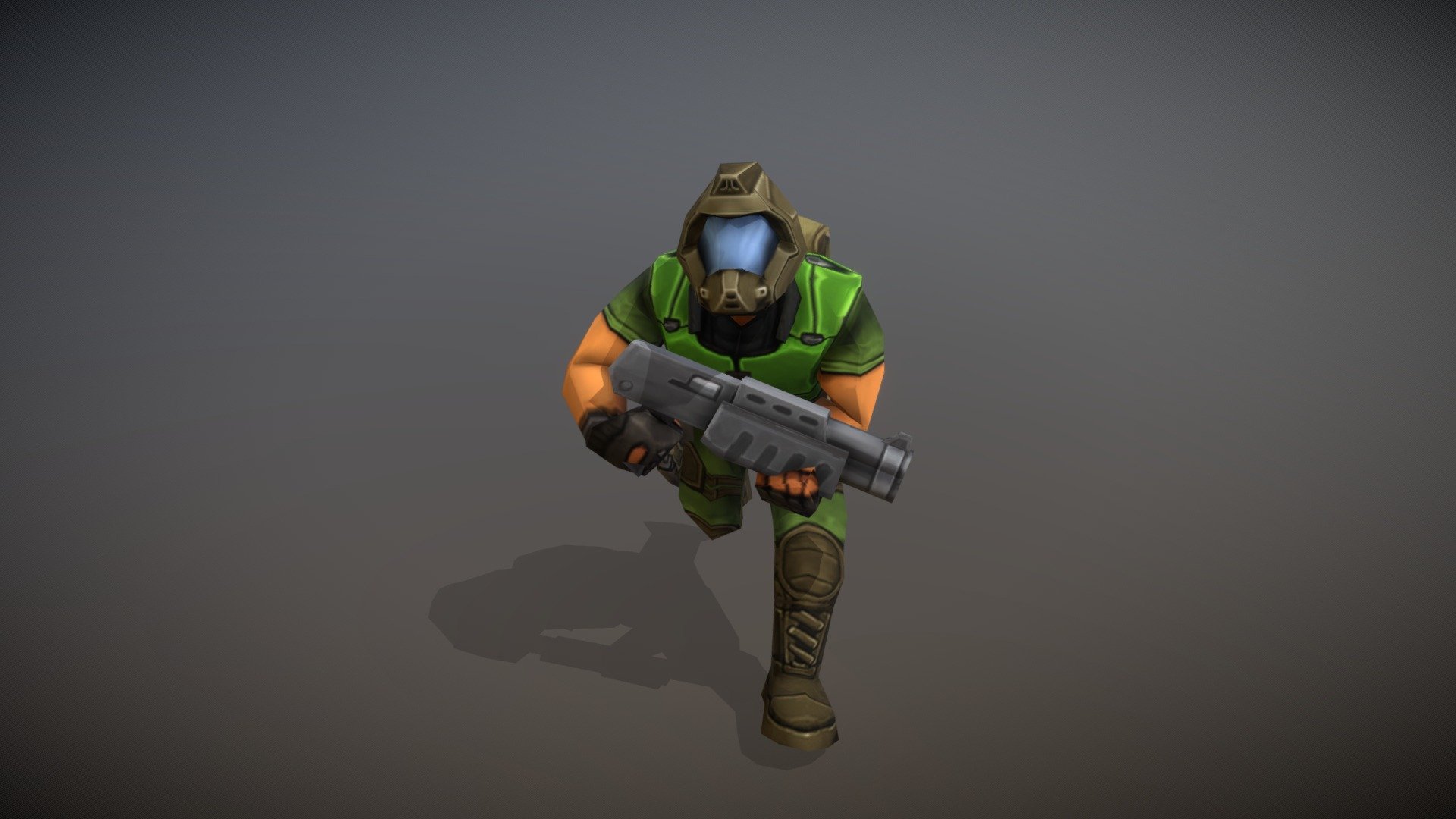 doomguy - 3D model by edypagaza [a732bc7] - Sketchfab