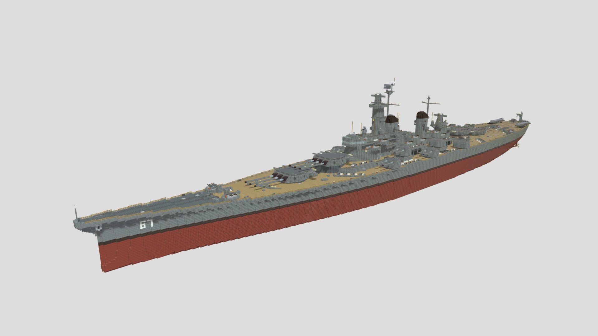 USS Montana BB-67 - 3D model by BikMCTH [a737aca] - Sketchfab