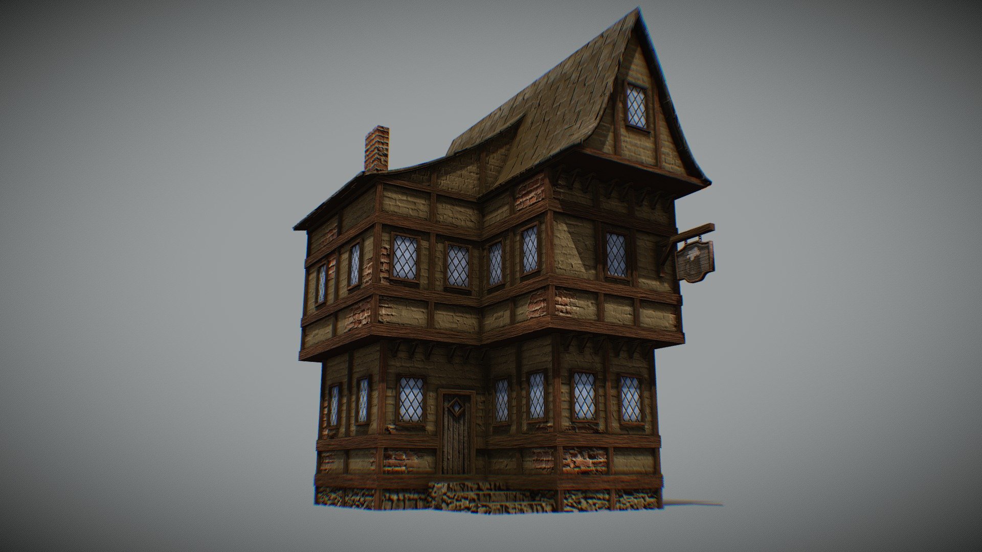 Medieval House 5 - Download Free 3D model by Animau3D [a737db0] - Sketchfab