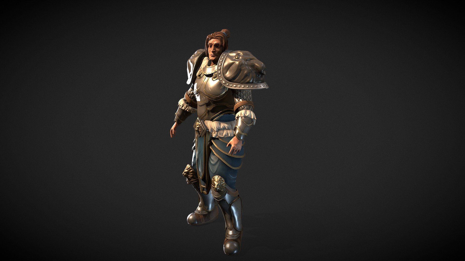 Human knigh inspired by Varian Wrynn - 3D model by CorteelJustin ...