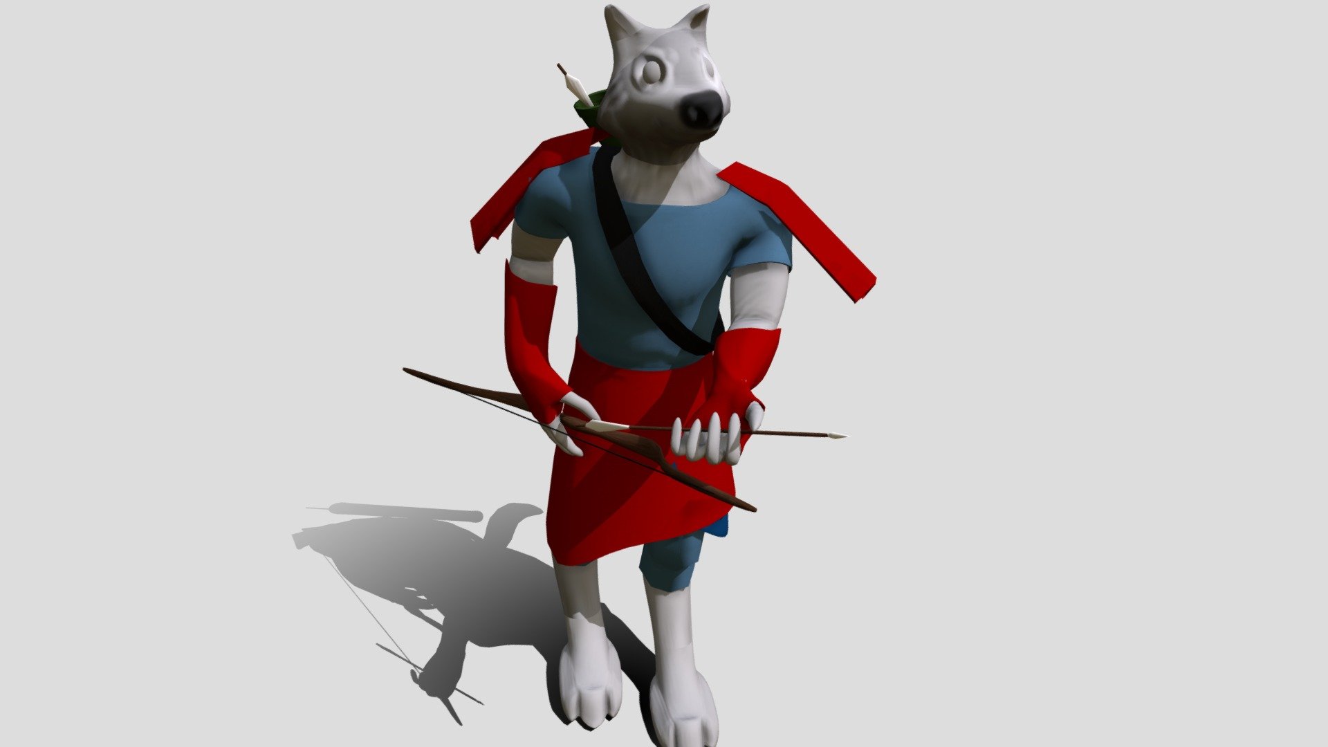 Archer Wolf - 3D model by KtheKat [a739f0c] - Sketchfab