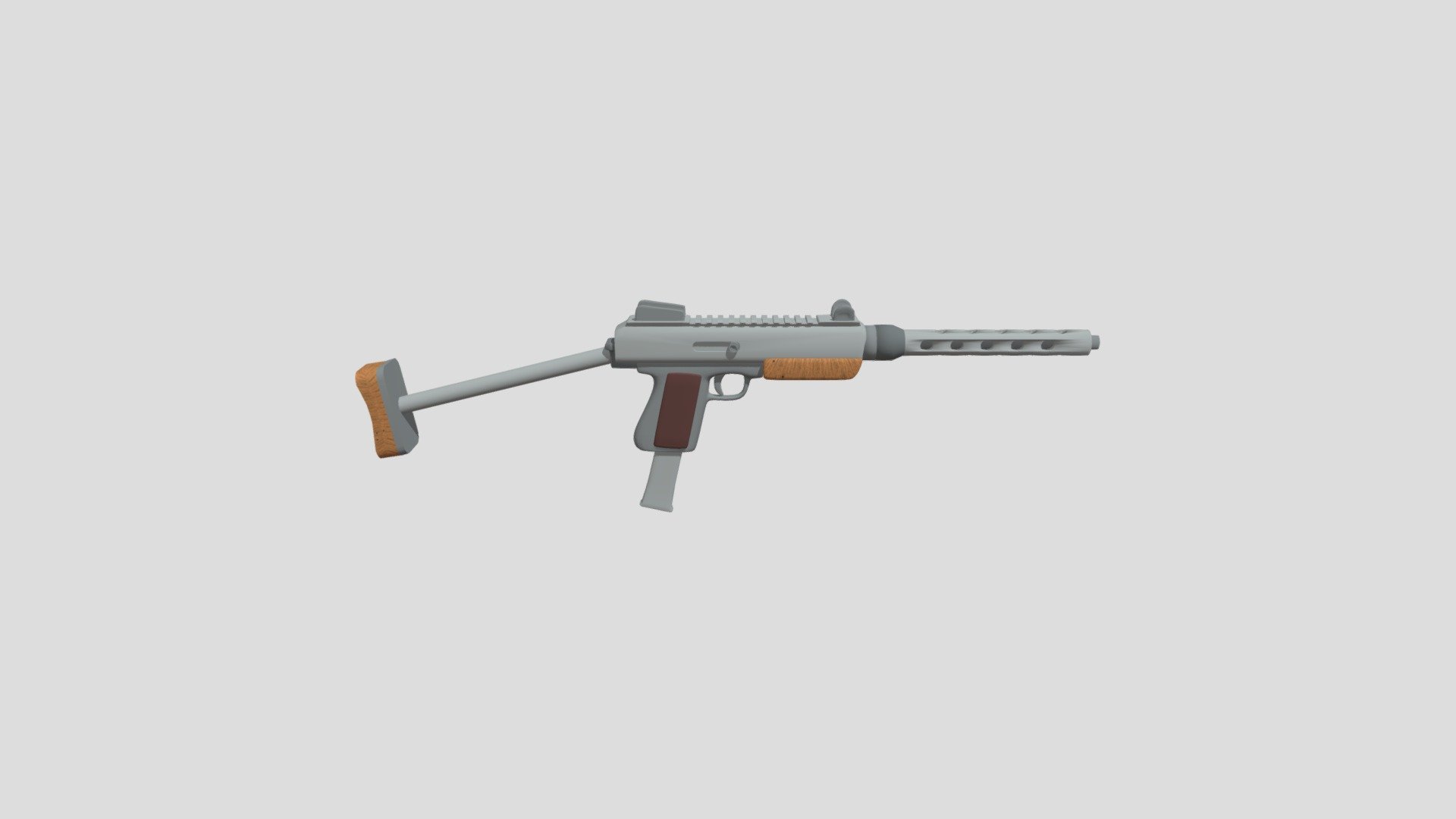 9MM SMG with a wood stock - Download Free 3D model by pointed.hood ...