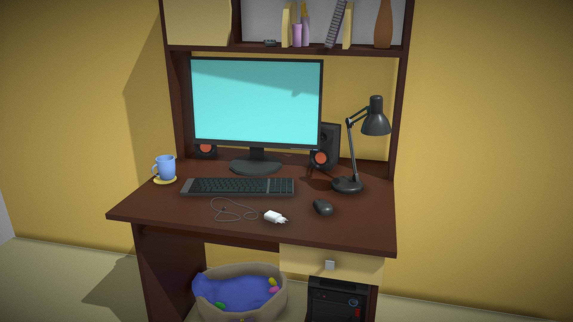 My Work Table - Download Free 3D model by Koalas [a73bfc6] - Sketchfab