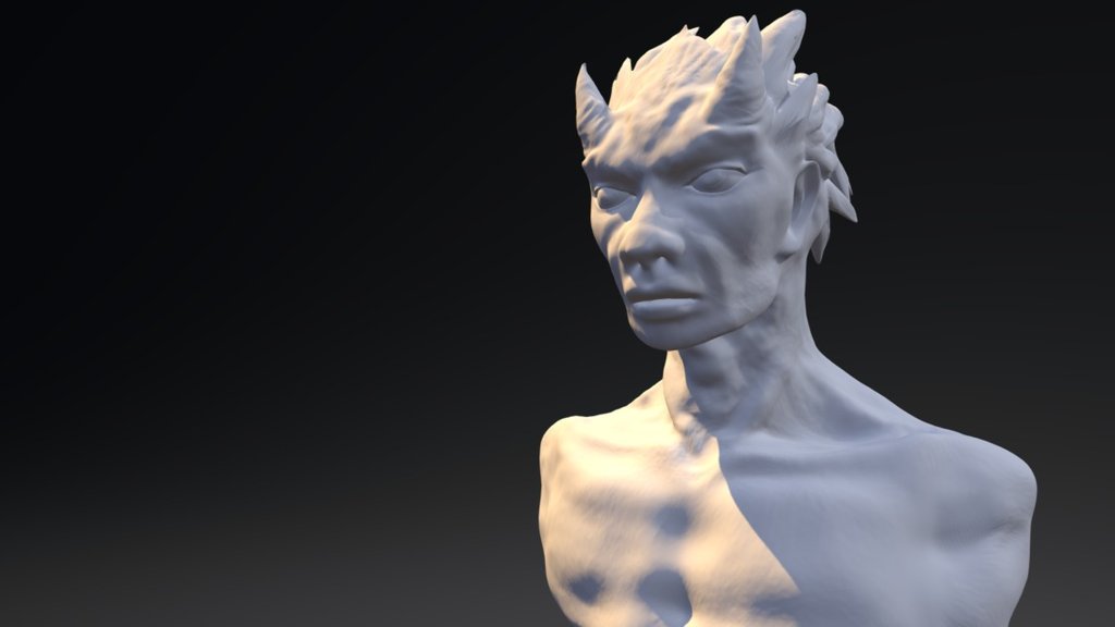 Demon Bust - 3D model by GajandranPrabu (@gajan11) [a73c9f2] - Sketchfab