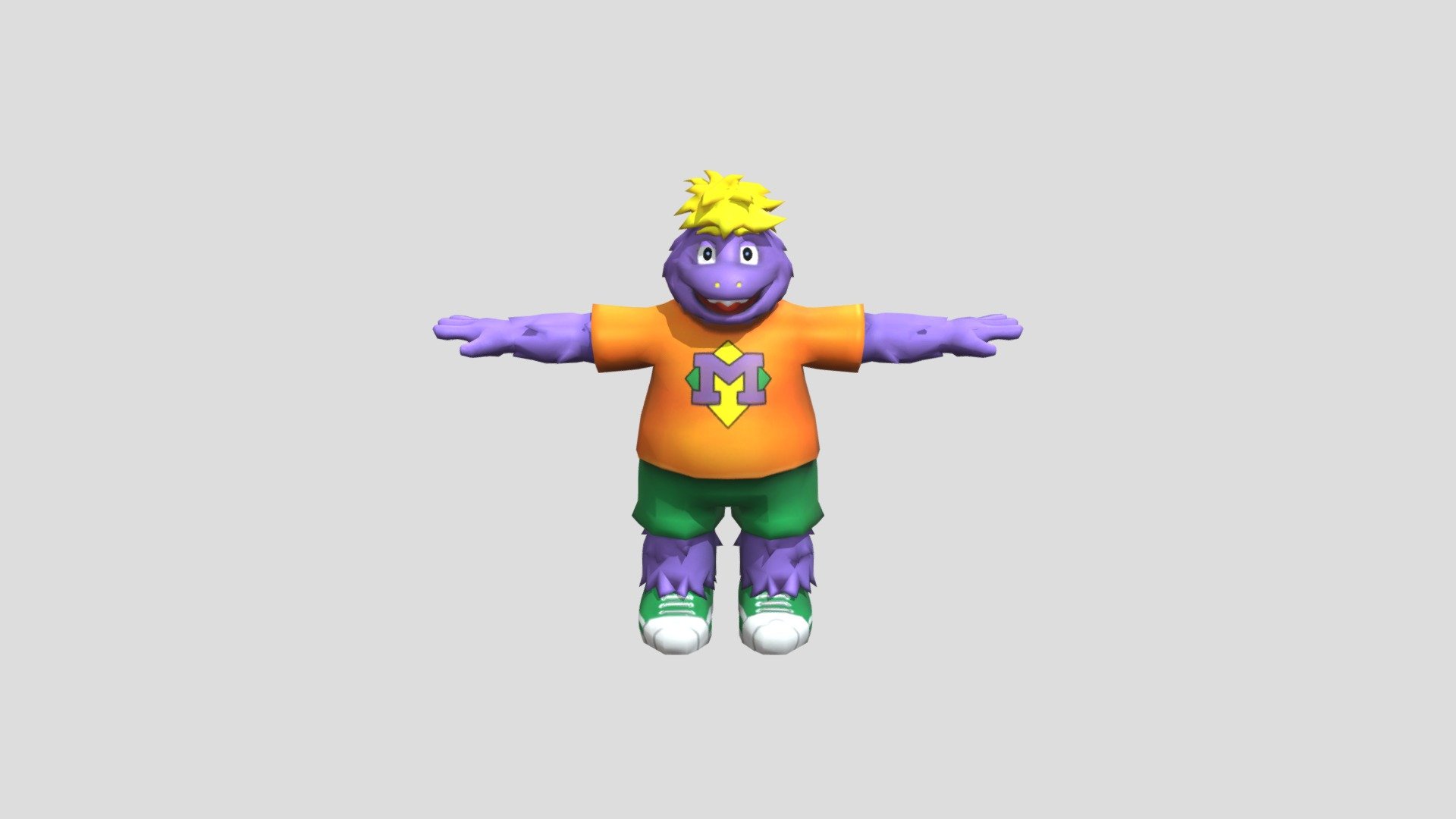 Wii - Chuck E Cheeses Sports Games - Mr Munch - Download Free 3D model ...