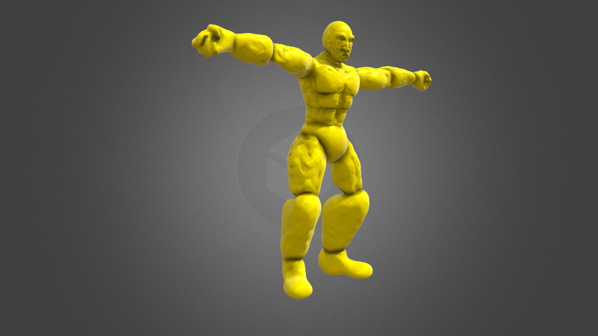 Wave Hip Hop Dance muscle man - 3D model by Fred Drabble (@FredDrabble ...