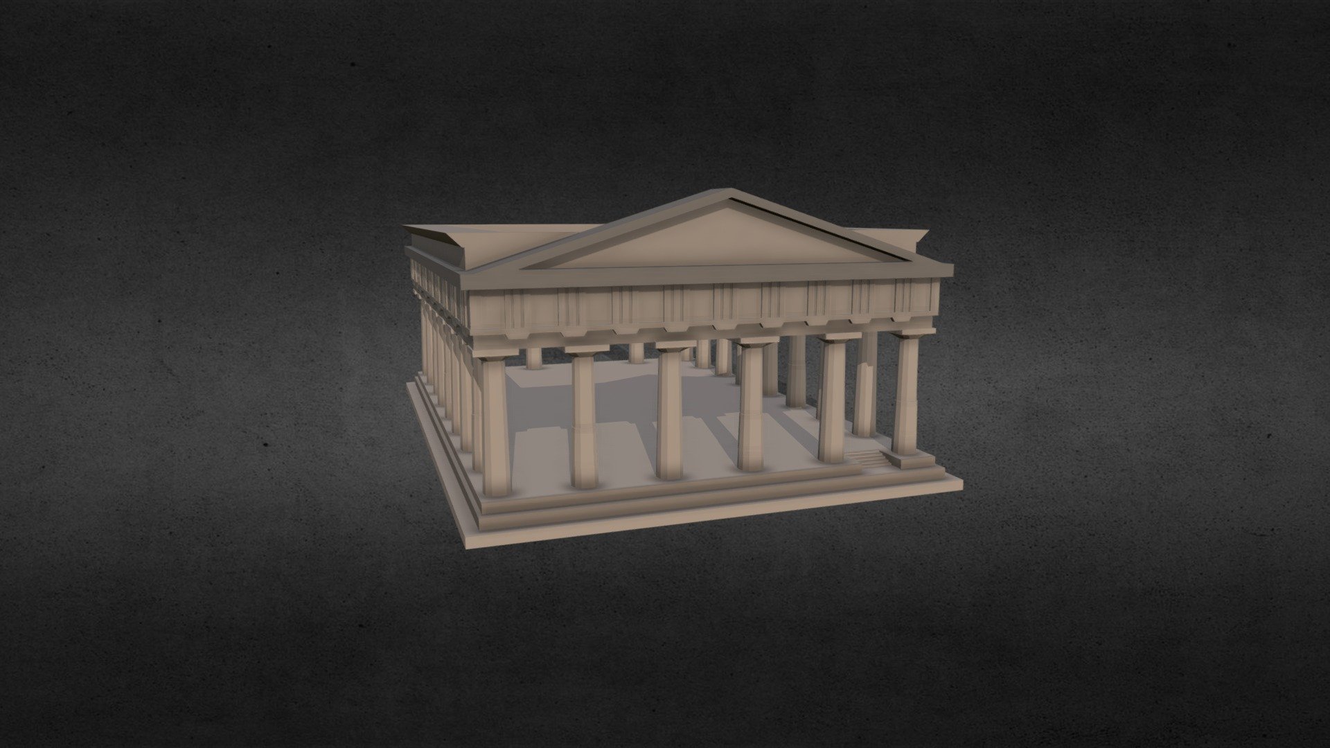 Greek temple == Templo Grego - Download Free 3D model by Gustavo Farias ...