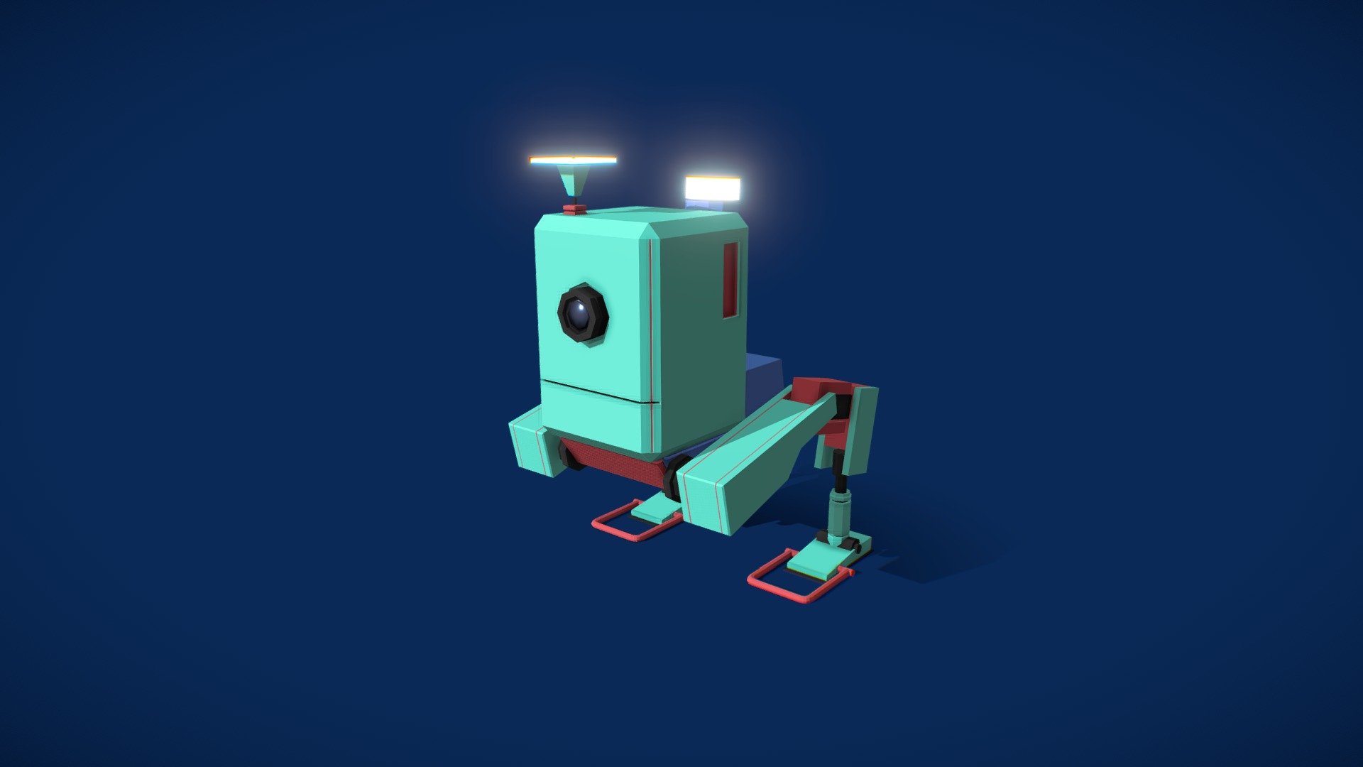 Low poly biped robot - Download Free 3D model by imperioame [a741201 ...