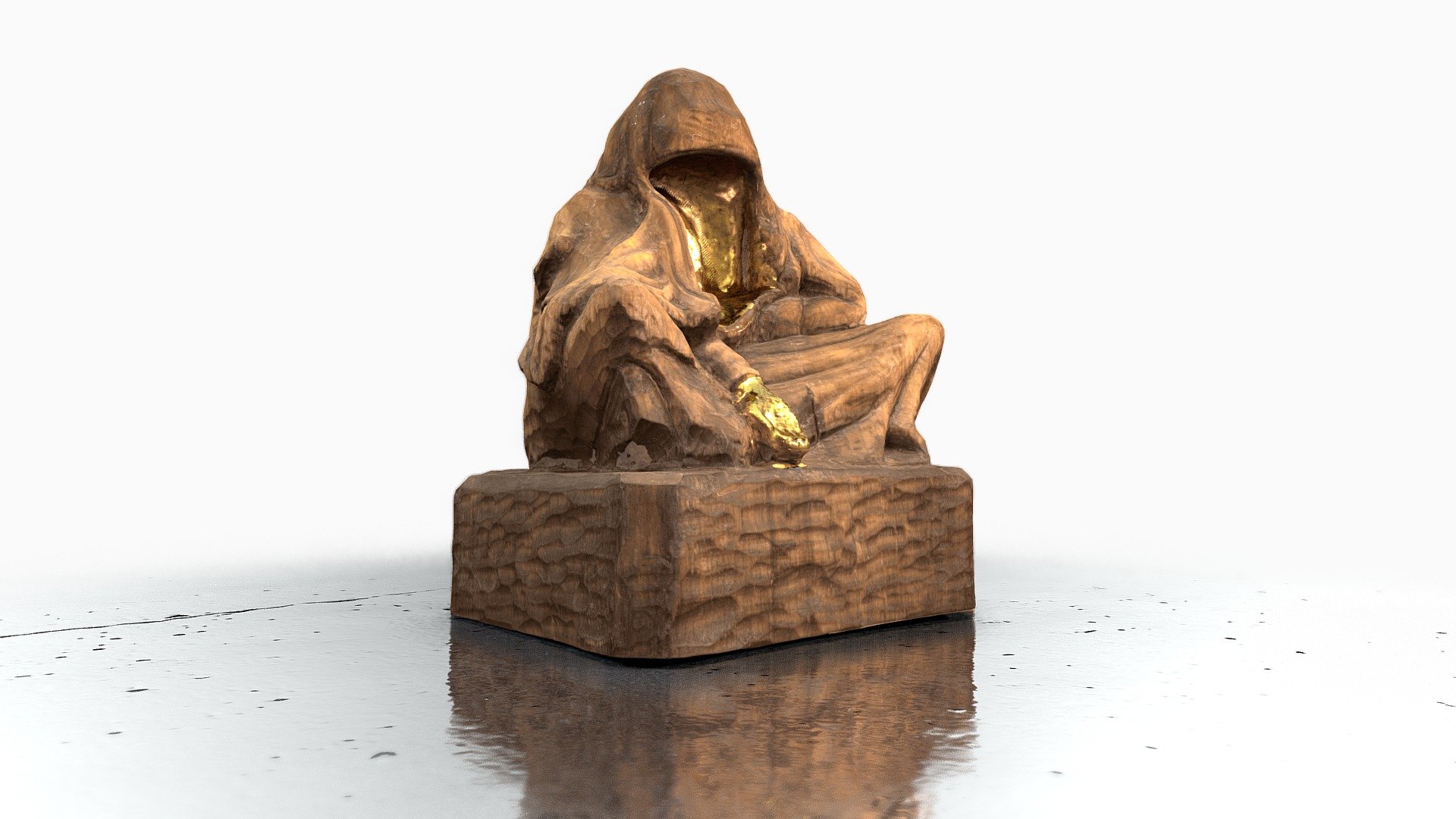 Christ the Beggar / Homeless Jesus - 3D model by Marcin Kuropatwa ...
