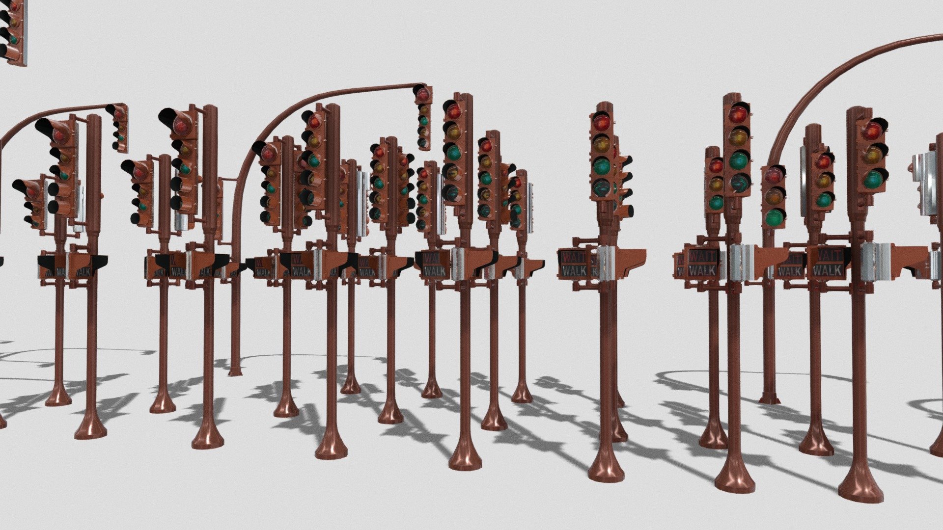 Red Fox Traffic Lights from the 1970s - 3D model by Signalrenders ...