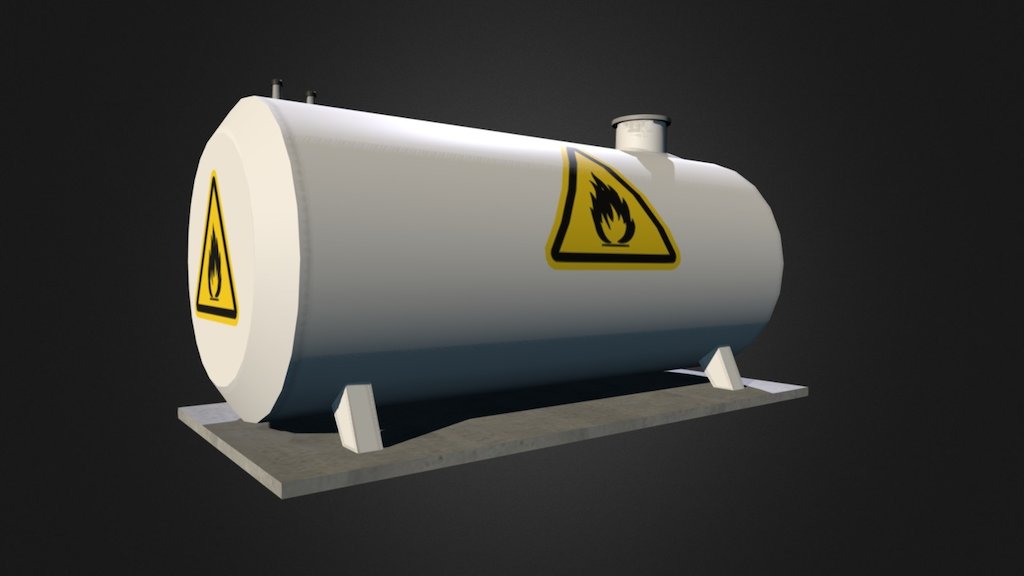 03 Fuel Tank Rev-02 Base Attached - 3D model by Rendermatic 3D ...