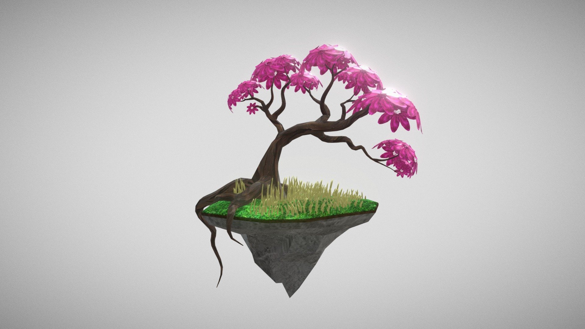 Pink Blossom Tree - Download Free 3D model by Ed Andersen (@EdAndersen ...