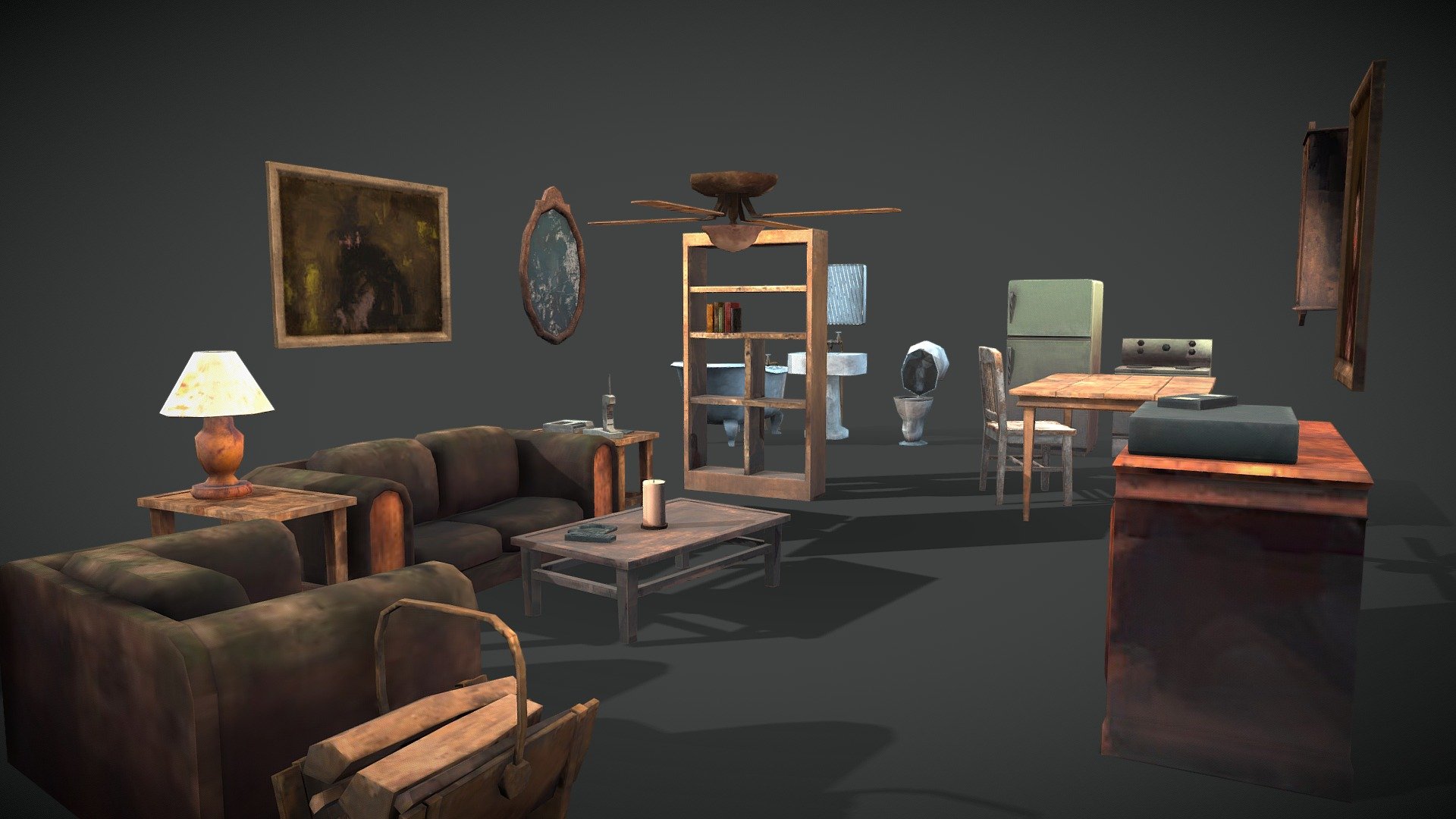 Slasher Cabin Props - Buy Royalty Free 3D model by AbstractFigure ...