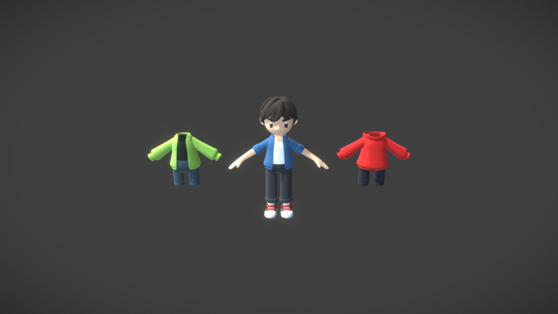 Chibi Original Character - Download Free 3D model by zoey53 [a74cbdb ...