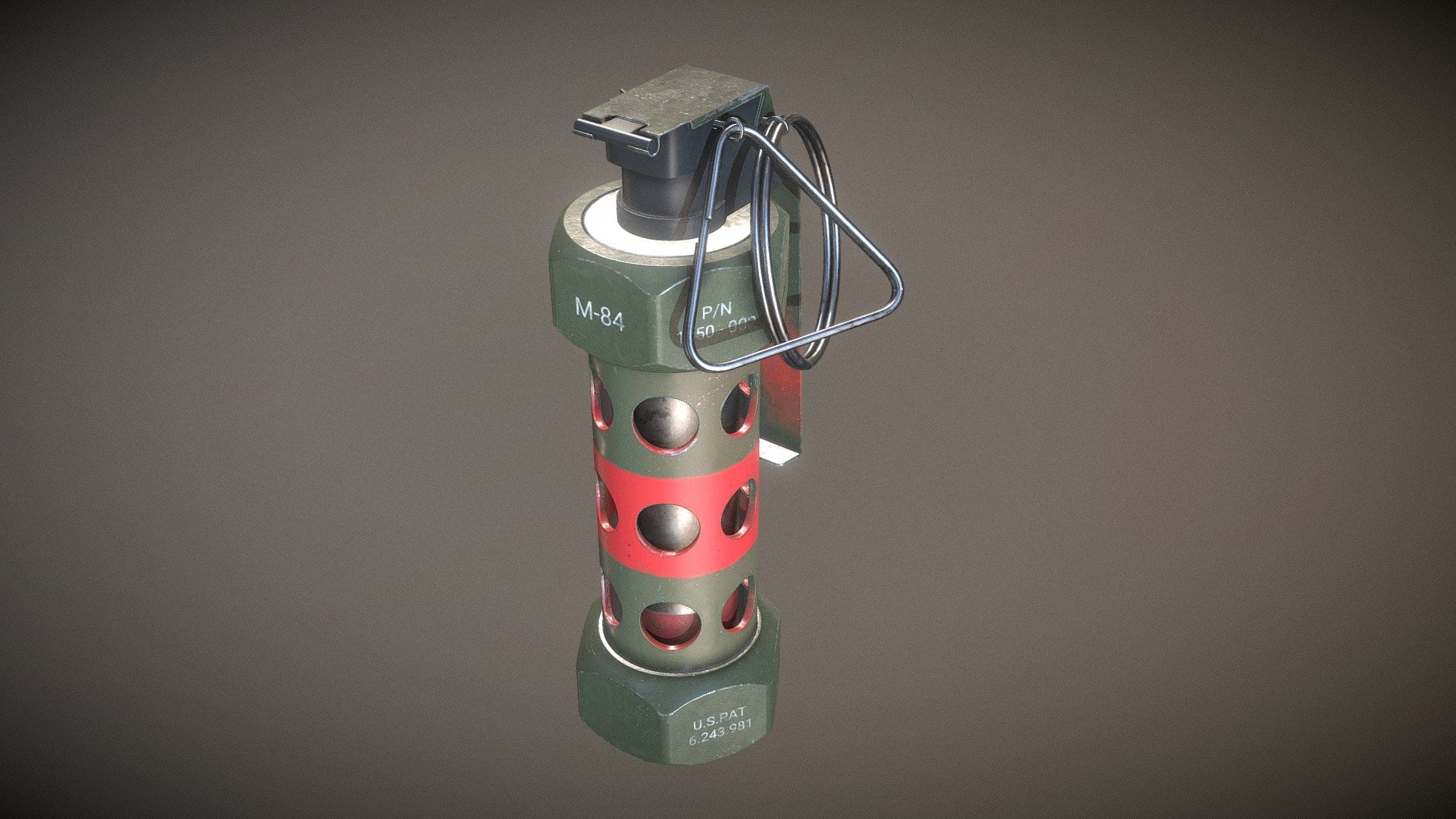 M84 Flashbang Grenade - 3D model by Lemon24 [a74e5ba] - Sketchfab