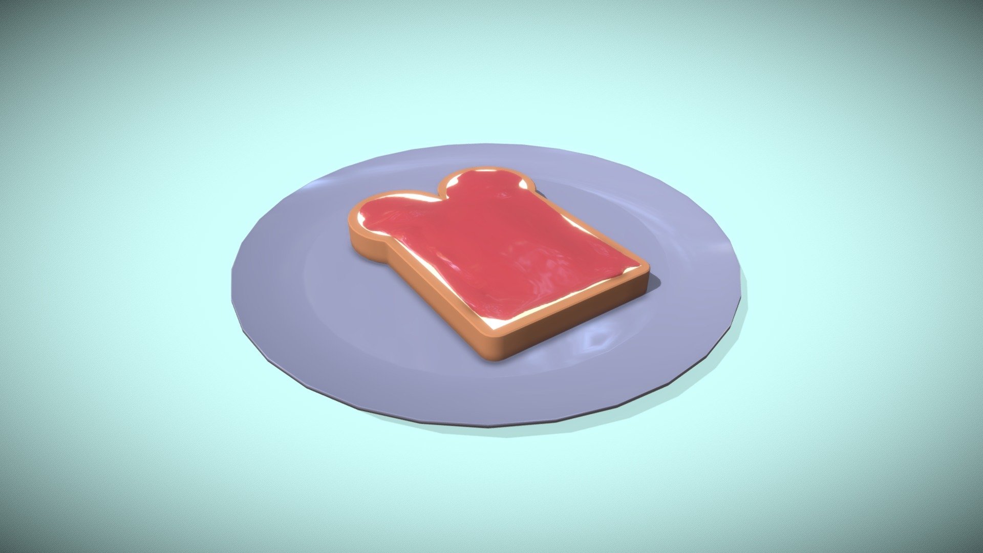 Toast With Jam - Download Free 3D model by Rosbergen Designs ...