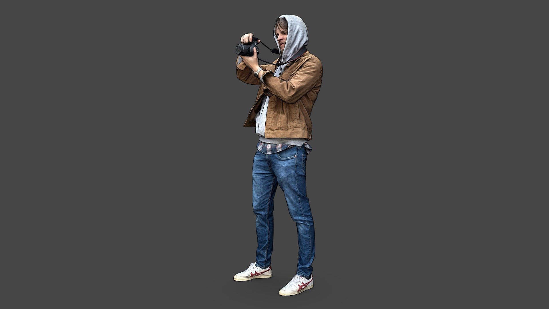 Guy with a Camera - 3D model by kanistra [a750b66] - Sketchfab