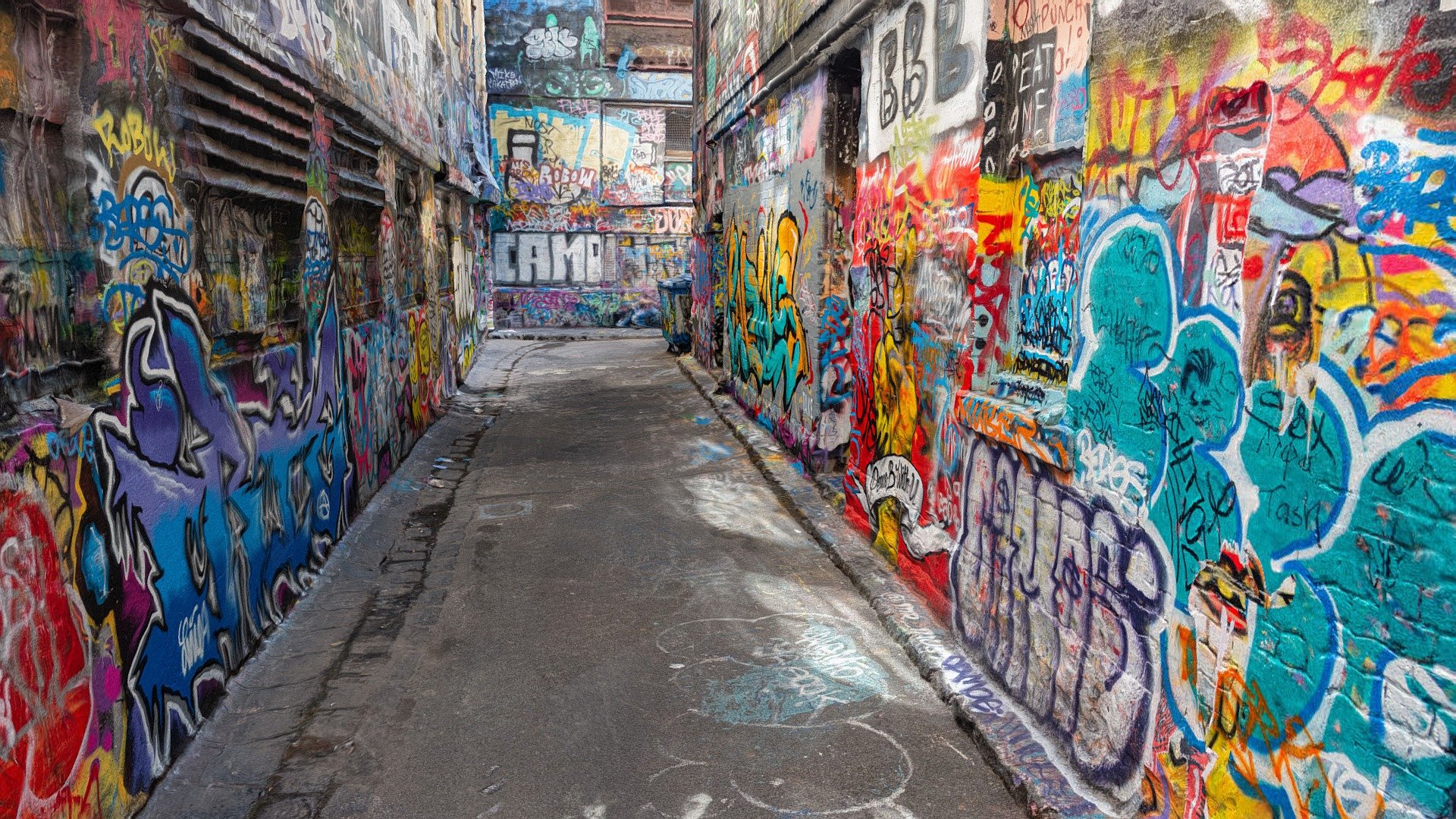 Hosier Lane (Melbourne's Graffiti Laneway) - 3D model by Aaron ...
