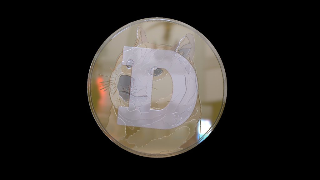 Dogecoin - 3D model by kongle (@minecraftnorge) [a754097] - Sketchfab