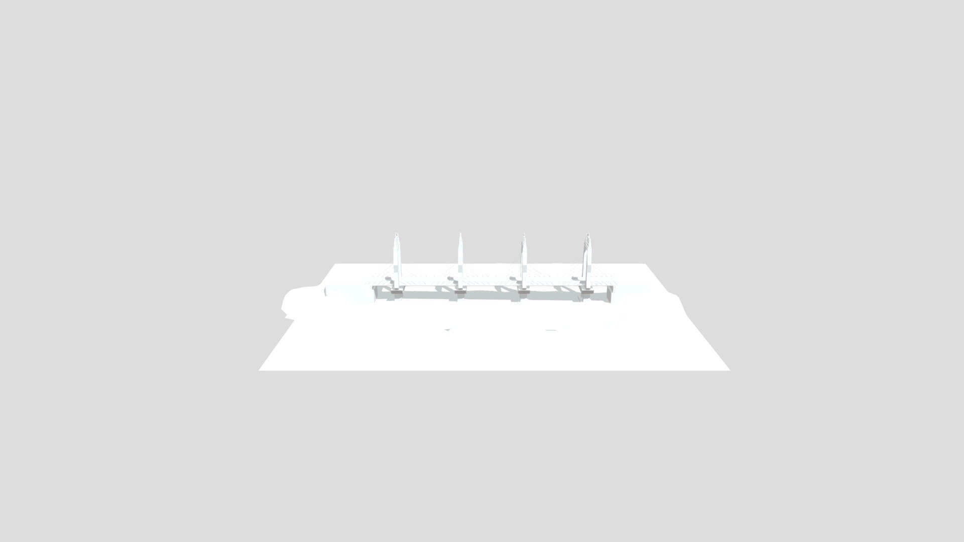 cable bridge - 3D model by sagarka21000 [a7553b2] - Sketchfab