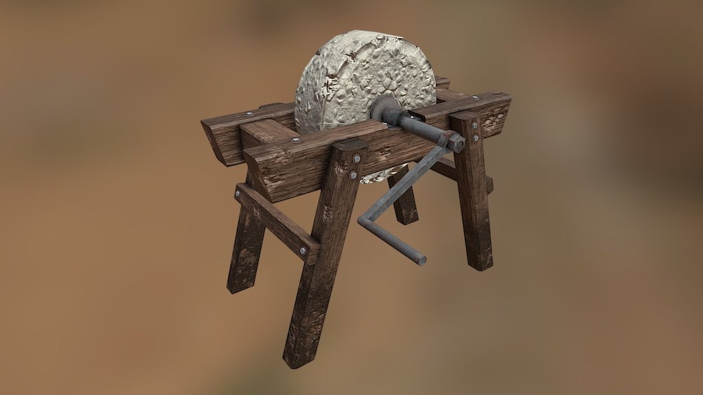 Grindstone - 3D model by cdoubart [a756246] - Sketchfab