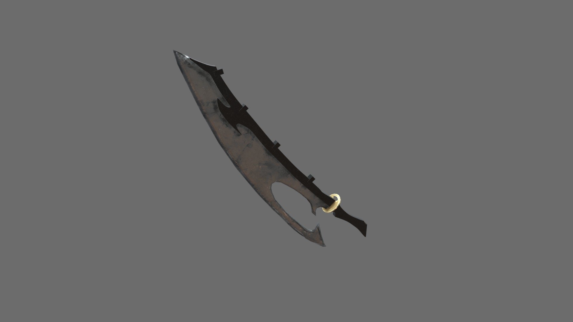 Hooked Sword - 3D model by Oakley Holloway (@O4KTR33) [a7583e6] - Sketchfab