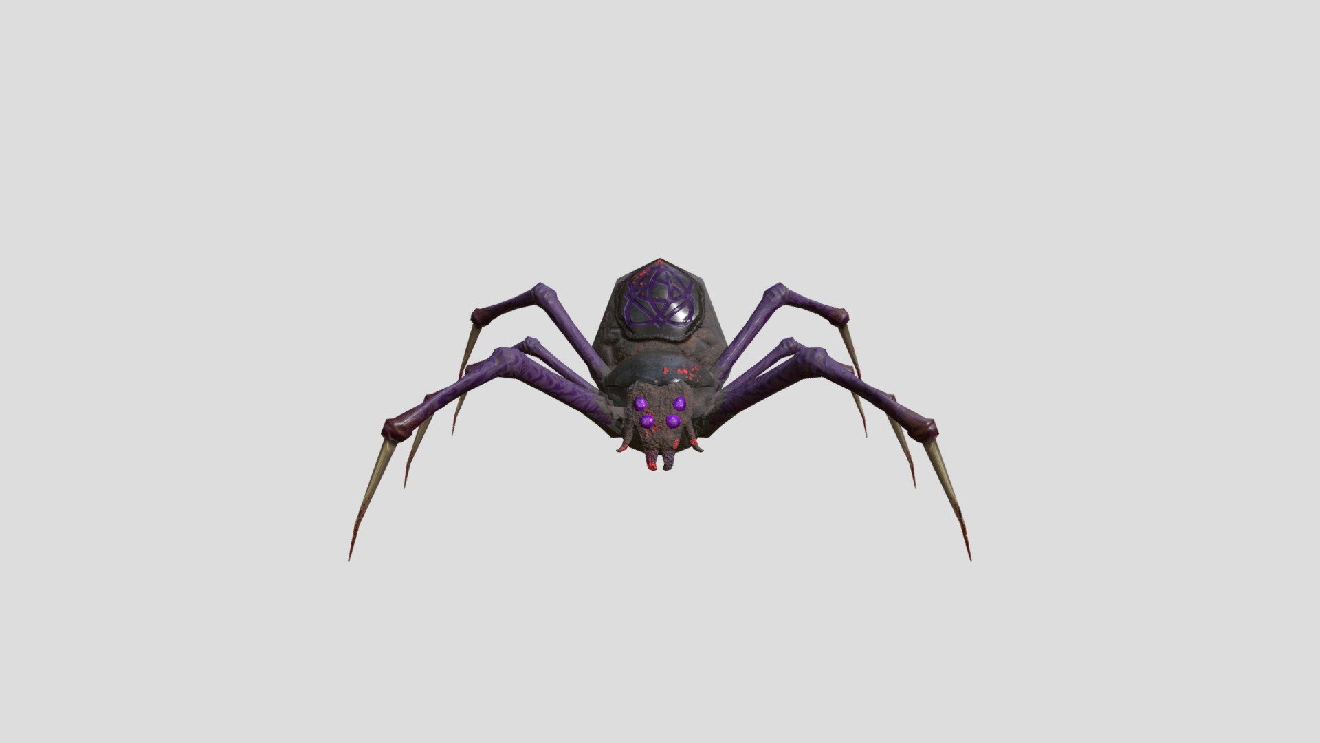 Low Poly Spider - 3D model by capitanfht [a758b42] - Sketchfab
