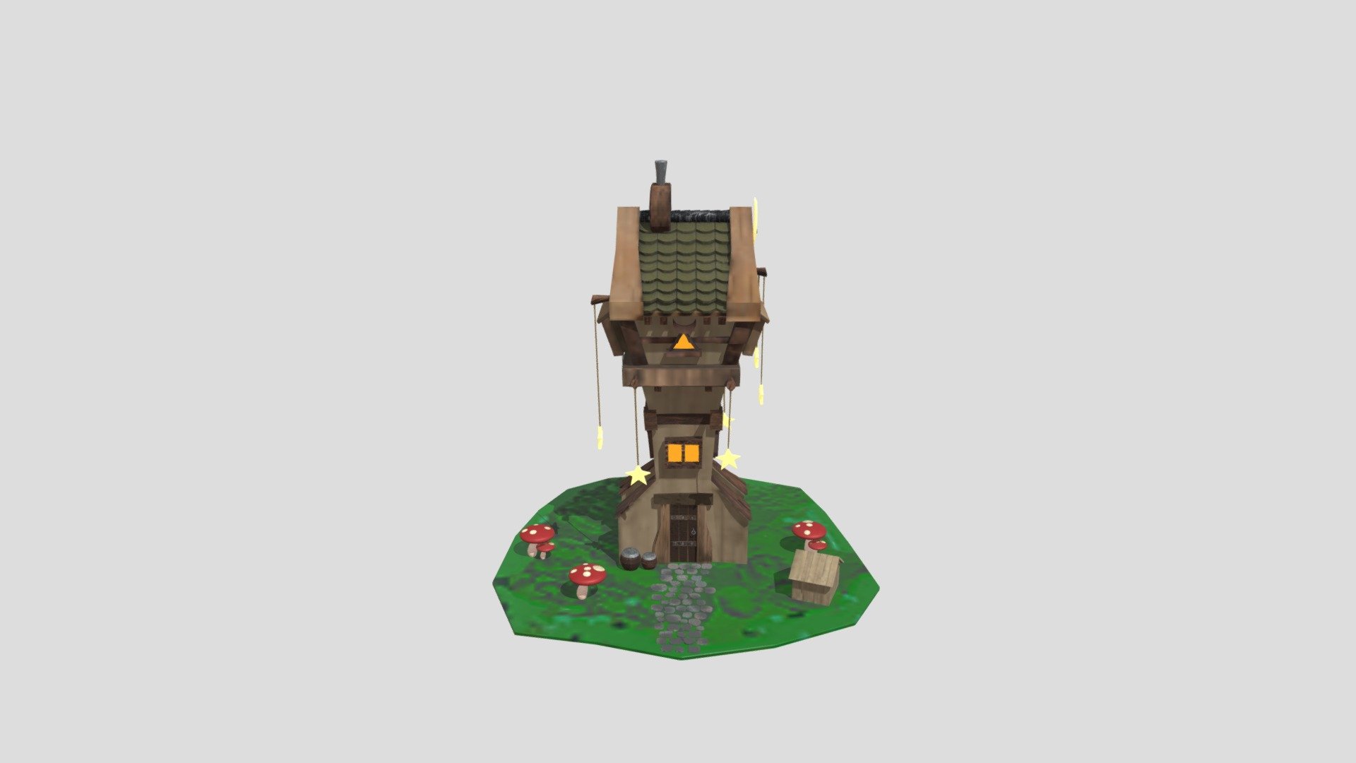 Magic house - 3D model by Bahodir_Meylikov [a758ea7] - Sketchfab